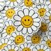Retro Happy Face Daisy Vinyl Sticker: Waterproof Laptop Decal - Etsy