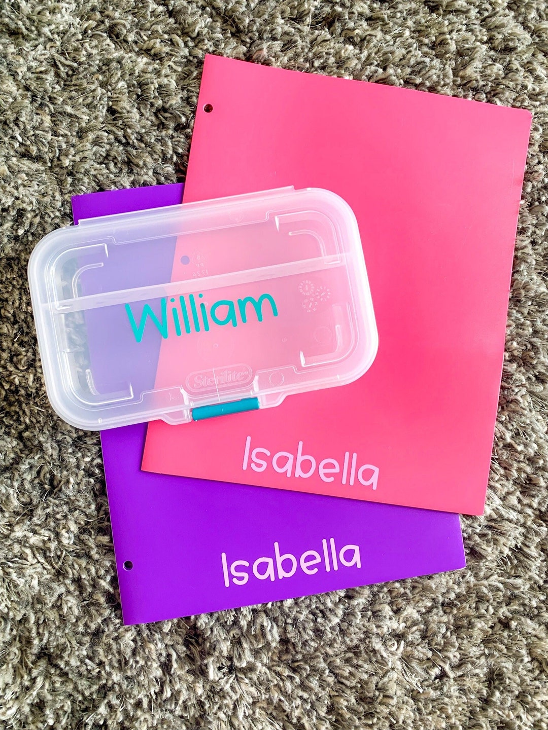 Back to School Name Decals | Custom Kids Labels | School Name Sheets ...