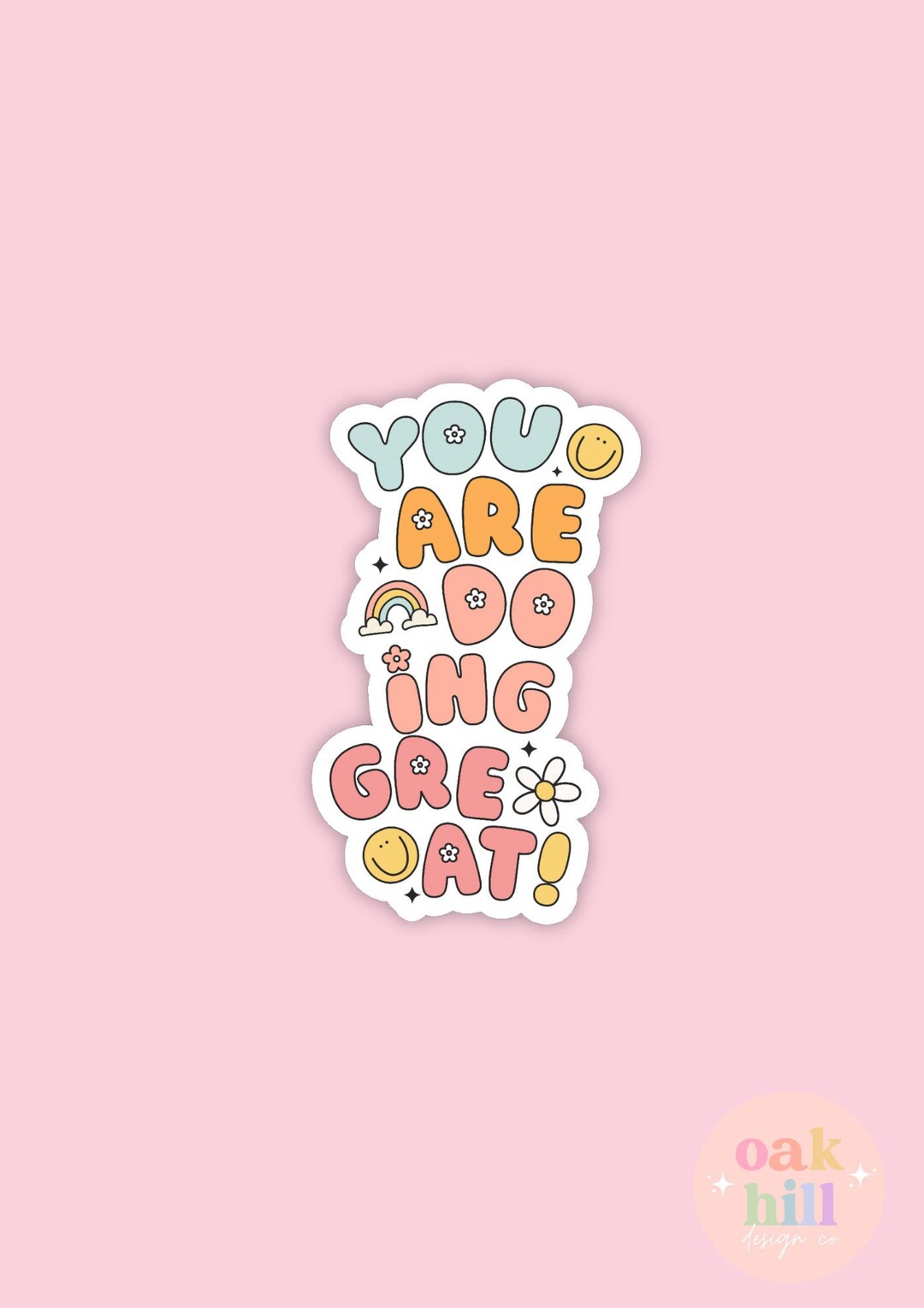 You Are Doing Great Sticker | Mental Health Sticker | Self Love Sticker ...