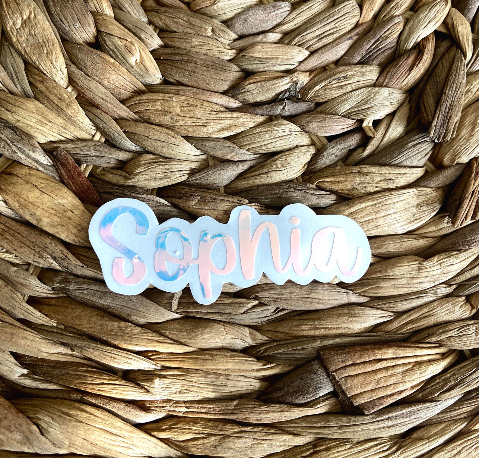 Maddie Font Vinyl Name Decal Holographic Decal Name Decal - Etsy