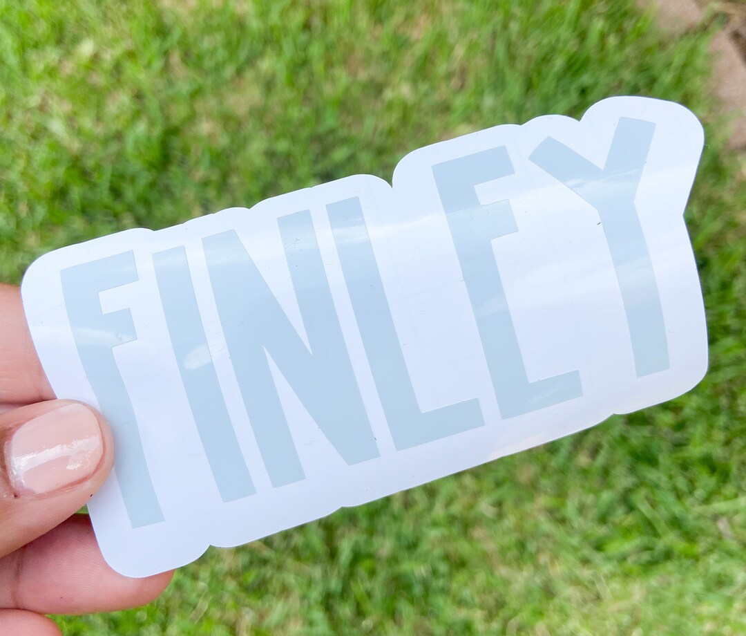 FINLEY Font | Custom Vinyl Name Decal for Boys | Vinyl Sticker ...