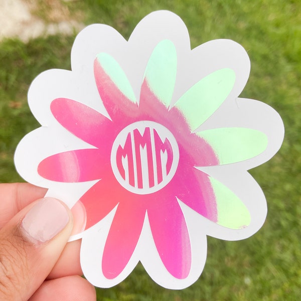 Flower Name Decal - Etsy