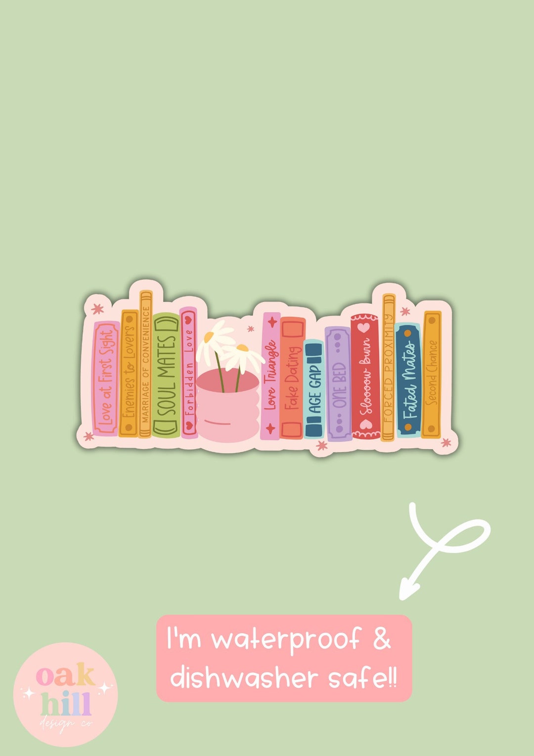 Book Tropes Sticker: Waterproof Vinyl Bookish Decal - Etsy