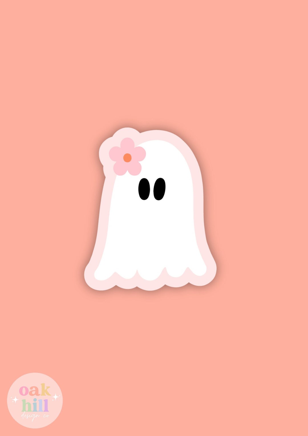 Cute Ghost Sticker | Halloween Sticker | Boo Basket Halloween Gift ...