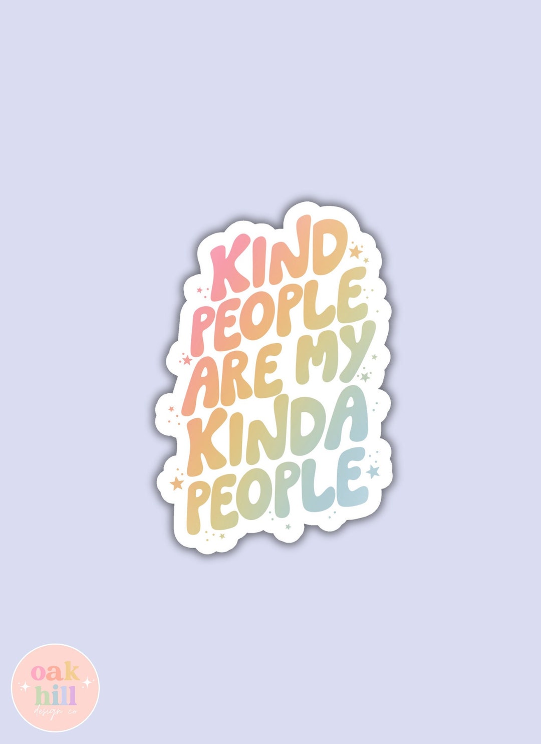 Kind People Sticker | Kindness Sticker | Mental Health Sticker | Water ...