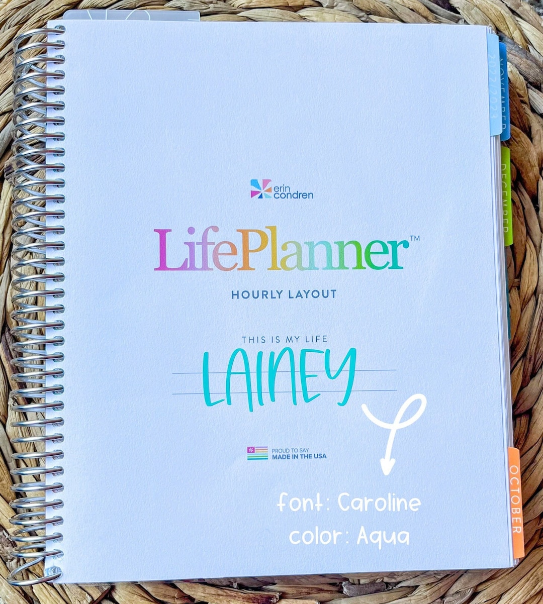 Custom Planner Name Sticker | EC Planner Sticker | Planner Name Decal ...