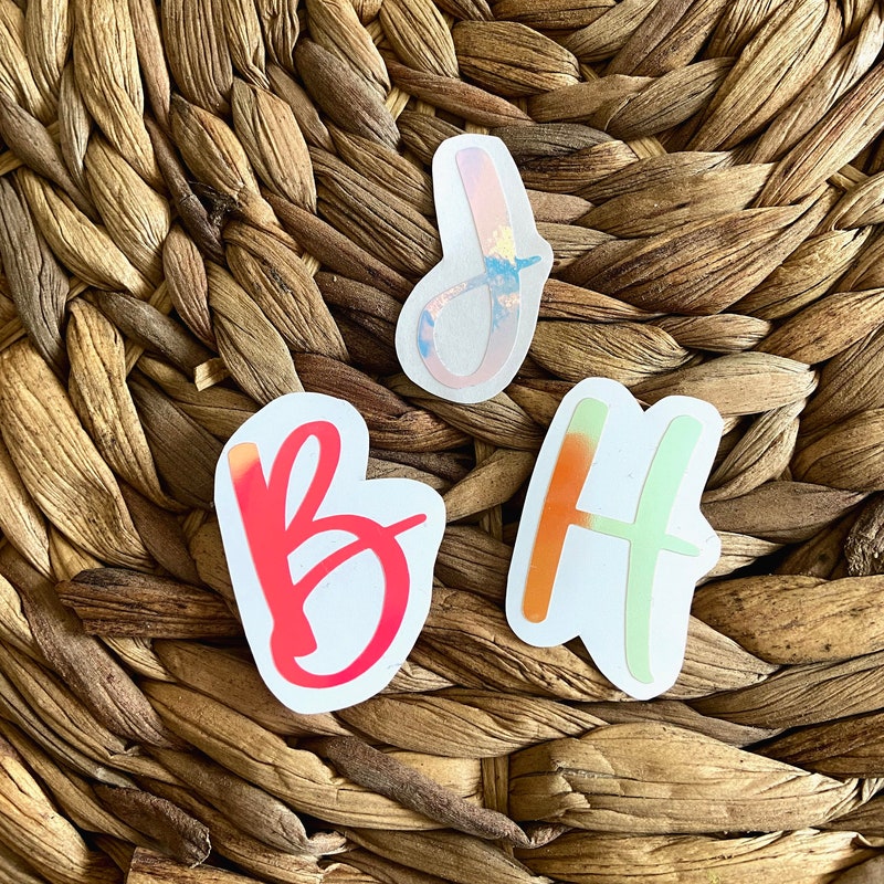 Vinyl Initial Decal - Etsy
