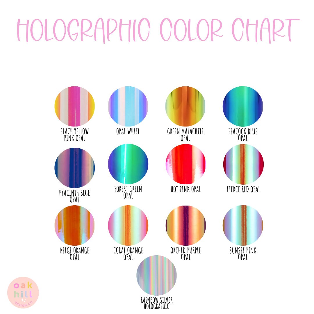 Chloe Font Vinyl Name Decal Holographic Decal Name Decal - Etsy