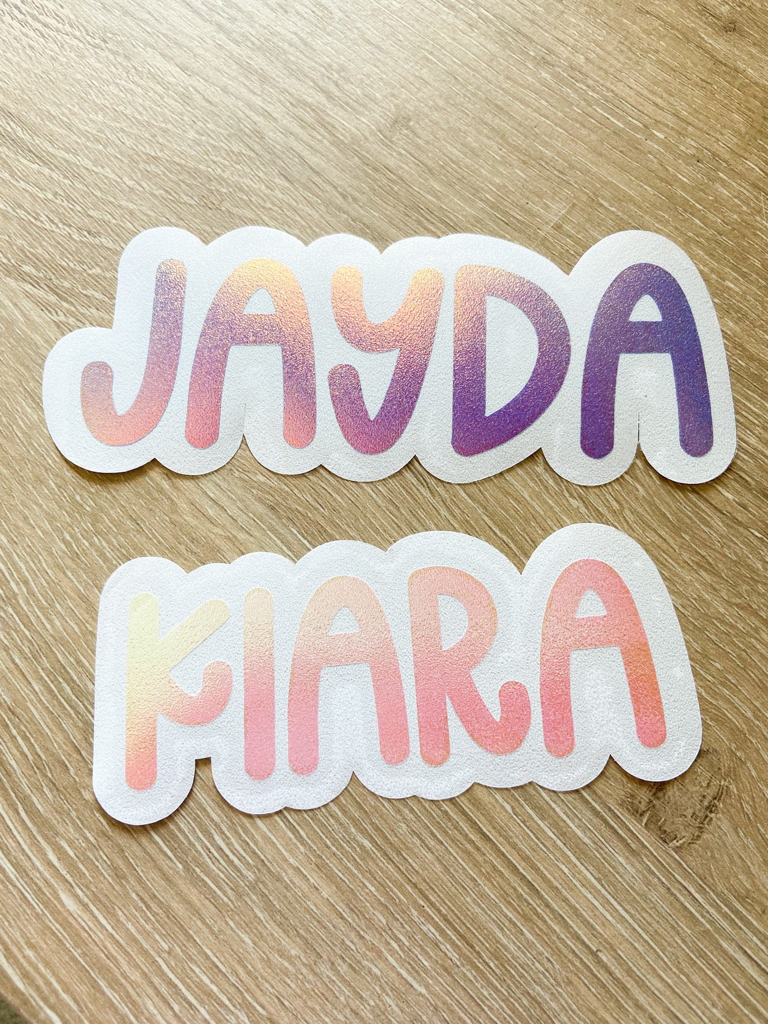 Jayda Font Vinyl Name Decal Holographic Decal Name Decal | Etsy