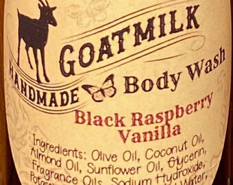 Raspberry Body Wash - Etsy