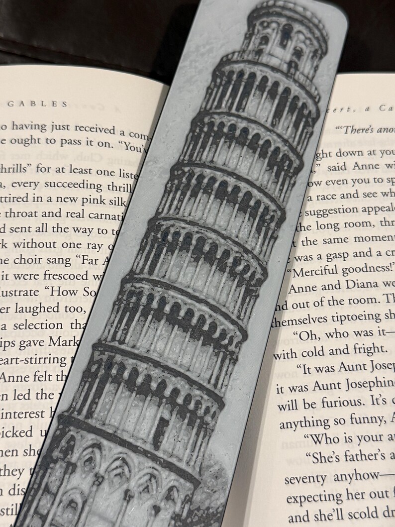 Landmark Italy Leaning Tower of Pisa Bookmark – 3D Printed Raised ...