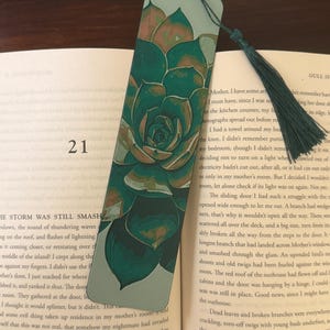 Succulent Bookmark Unique 3D Printed Textured Gift for Plant Lovers ...