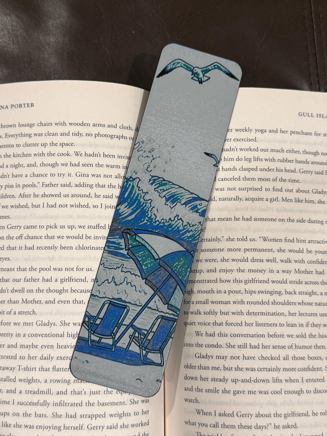 Beach Bookmark - 3D Printed Raised Textured Ocean, Sea, Summer, and ...