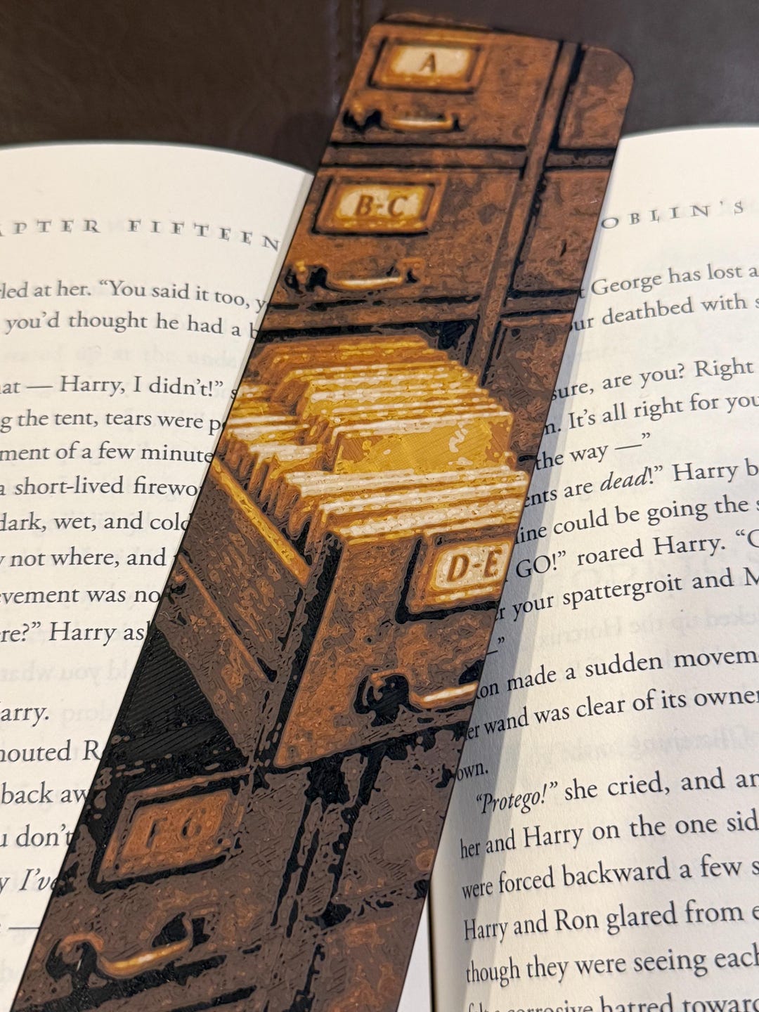 Vintage Library Card Catalog Bookmark – Raised Textured 3D Printed ...