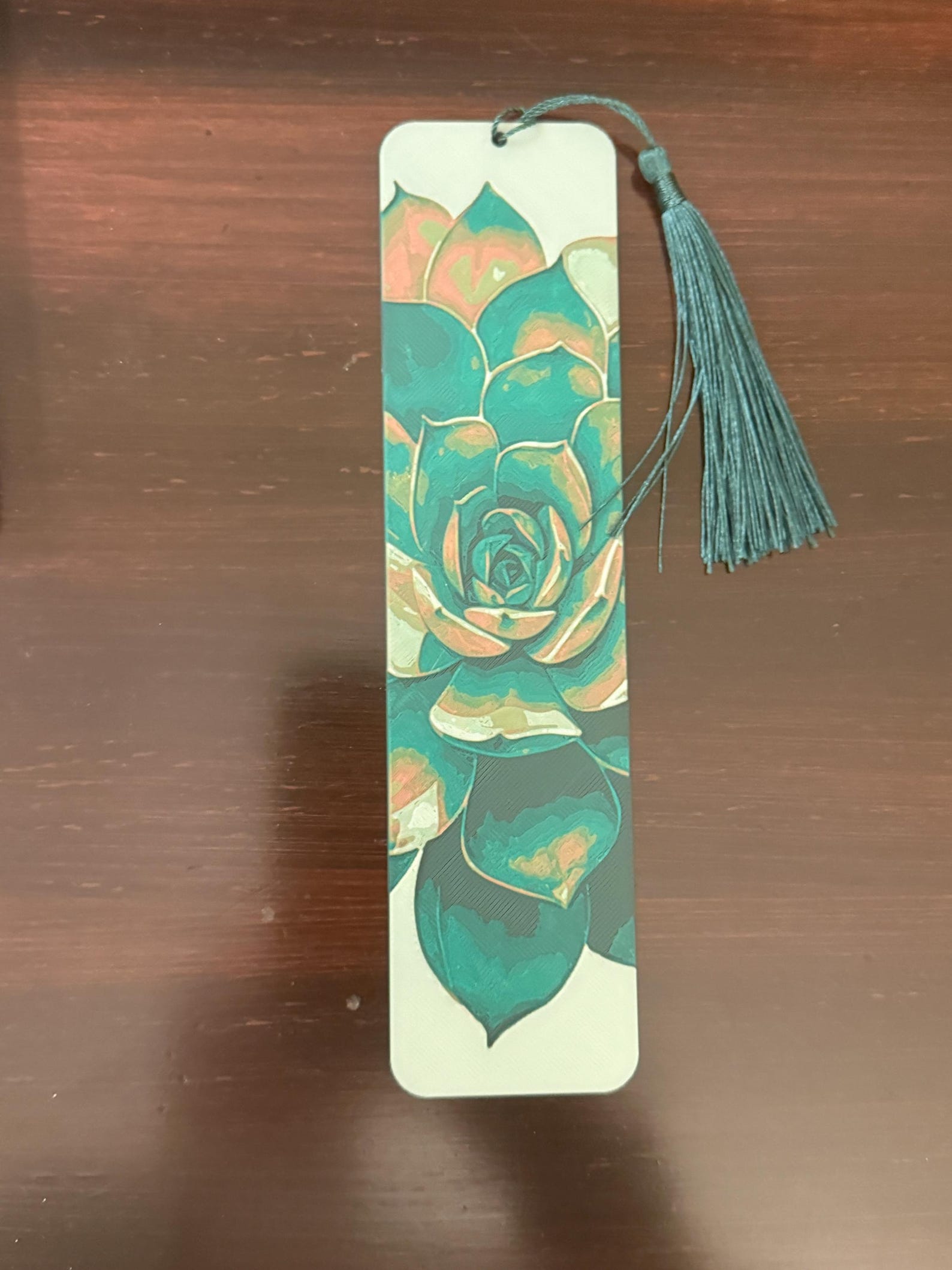 Succulent Bookmark Unique 3D Printed Textured Gift for Plant Lovers ...