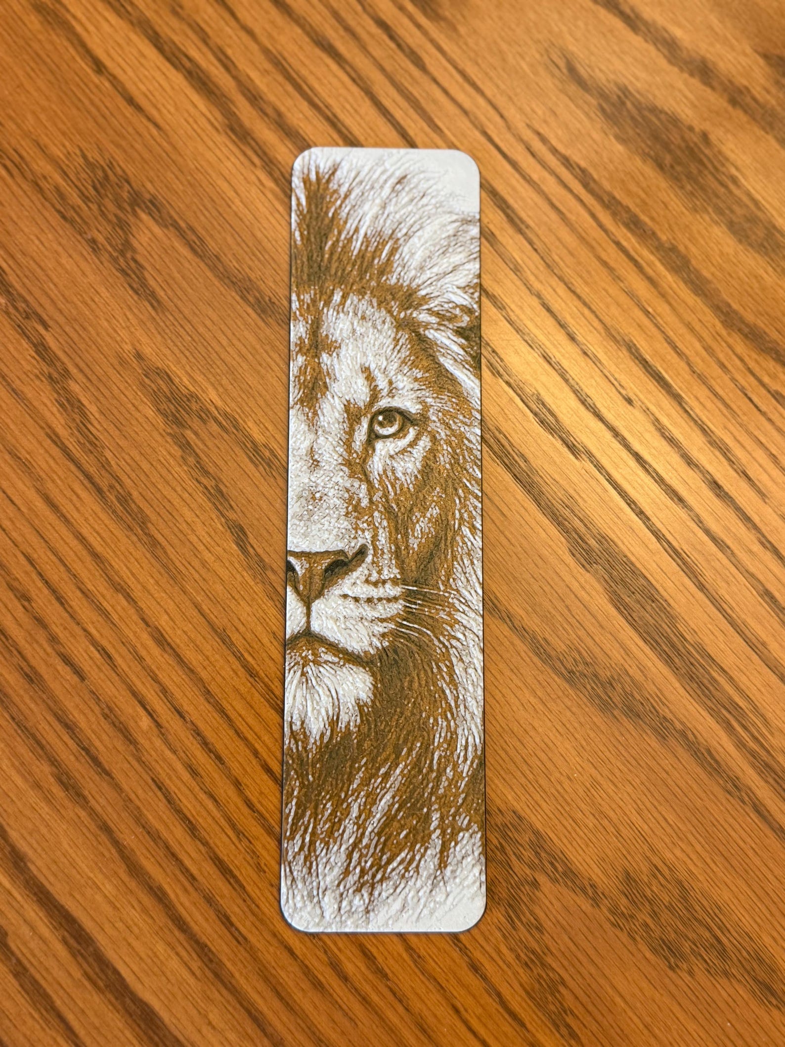 Lion Bookmark, Wildlife Bookmark, Safari Bookmark, 3d Printed Textured ...
