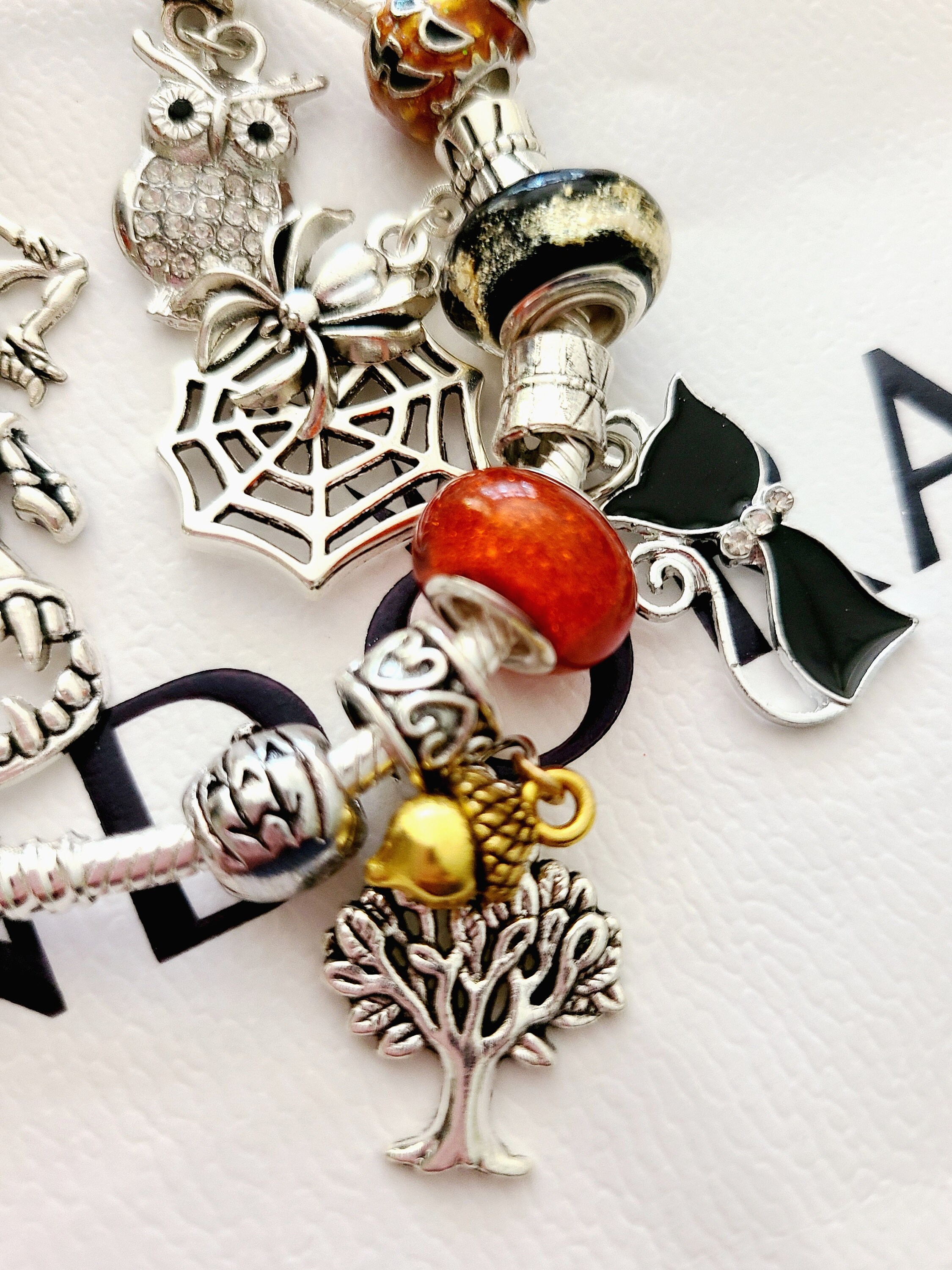 PANDORA HALLOWEEN GOTHIC Charm Bracelet Mothers Day .925 | Etsy