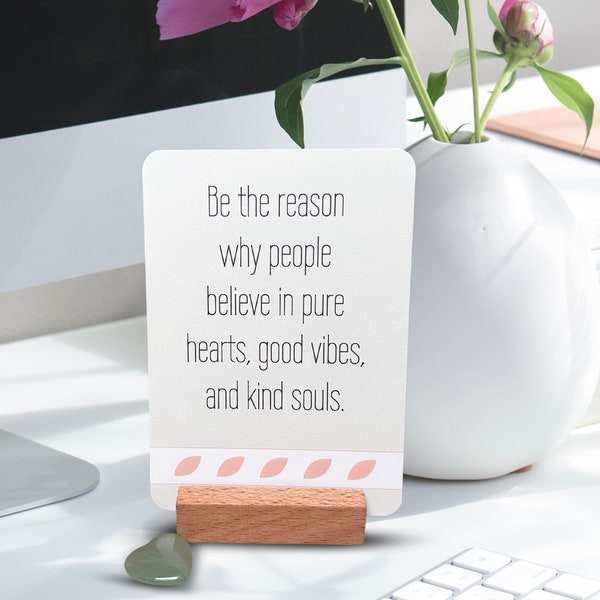 Daily Affirmation With a Stand - Etsy