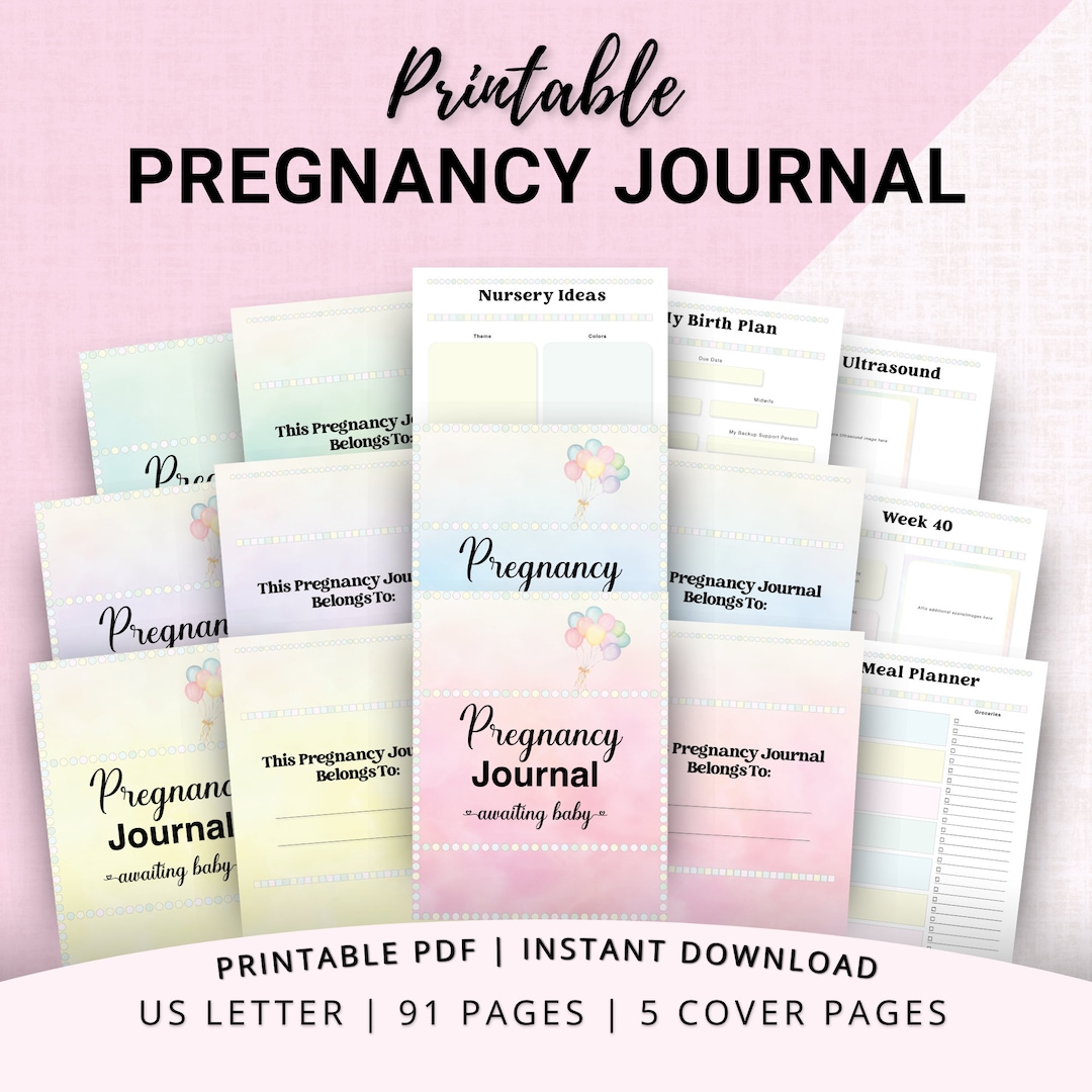 Printable Pregnancy, Pregnancy Journal, Pregnancy Planner, Baby ...