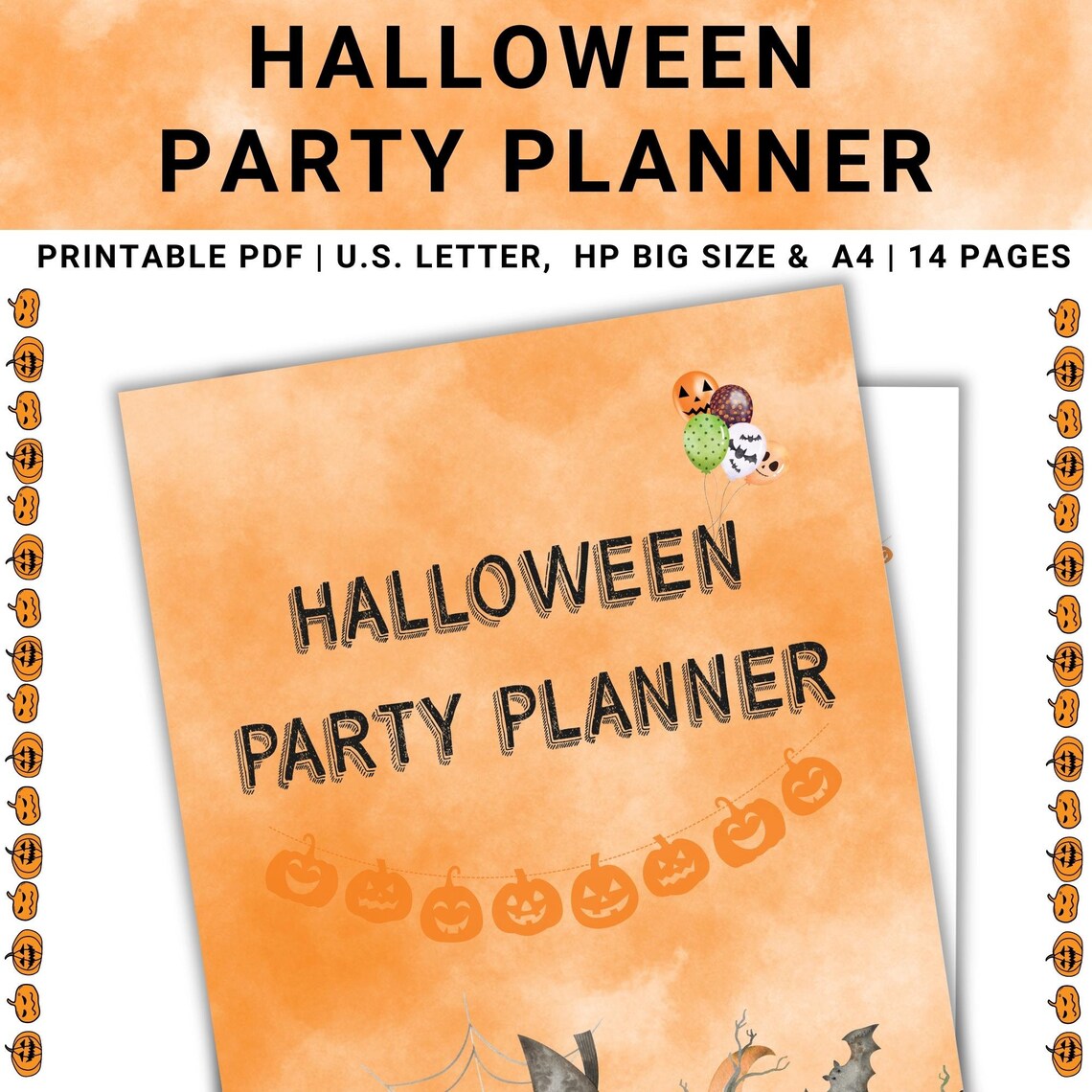 Printable Halloween Party Planner Halloween Party Organizer - Etsy