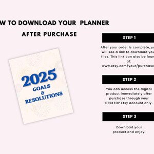 2025 Printable Goal Setting Planner and Affirmation Card Bundle | New ...