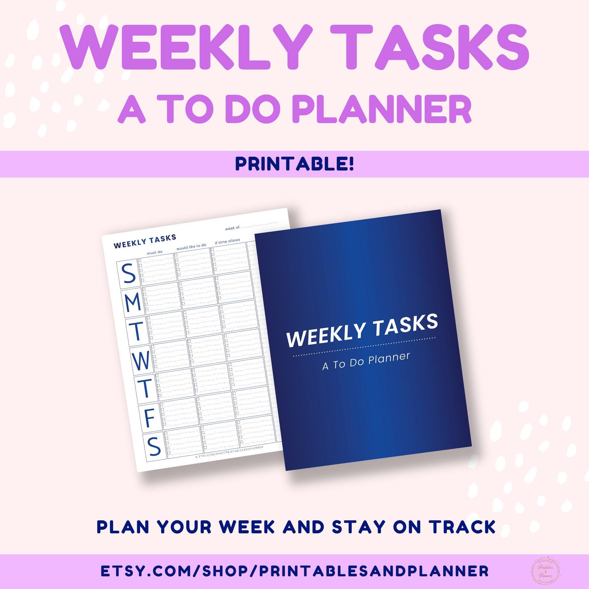 Weekly to Do List Printable the Weekly Tasks Planner Printable Will ...