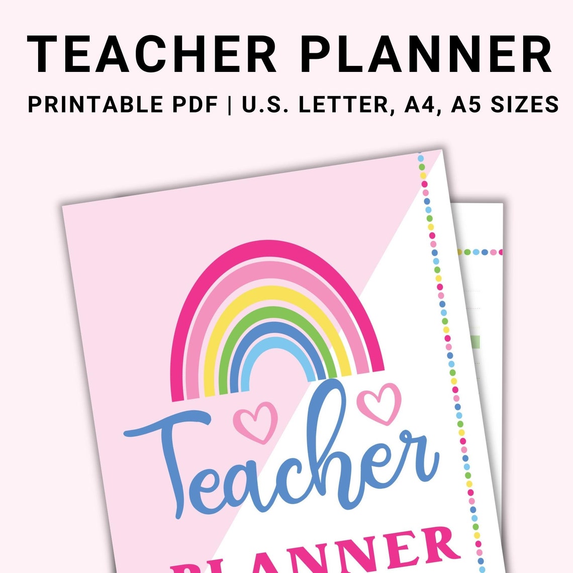Printable Teacher Planner Teacher Plan Book Teacher Agenda - Etsy