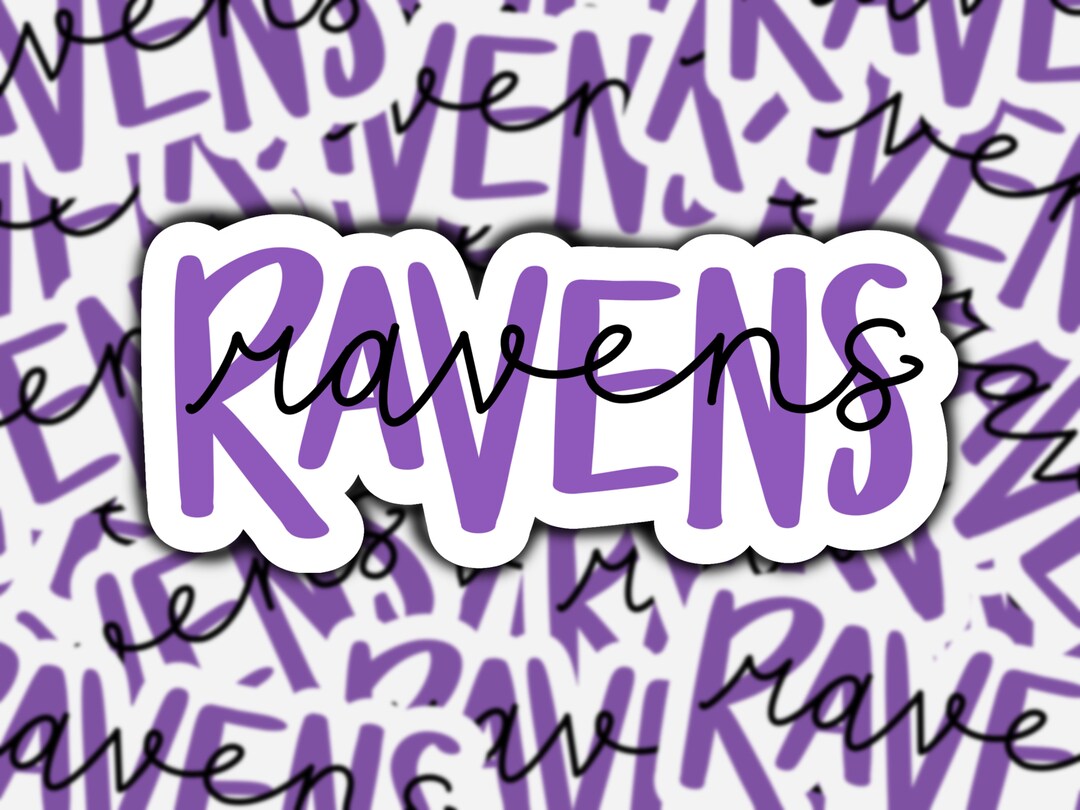 Baltimore Ravens-inspired Script Glossy Sticker - Etsy