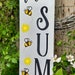 LED Lighted Hello Summer Bee Welcome Sign for Front Porch, Hello Summer ...