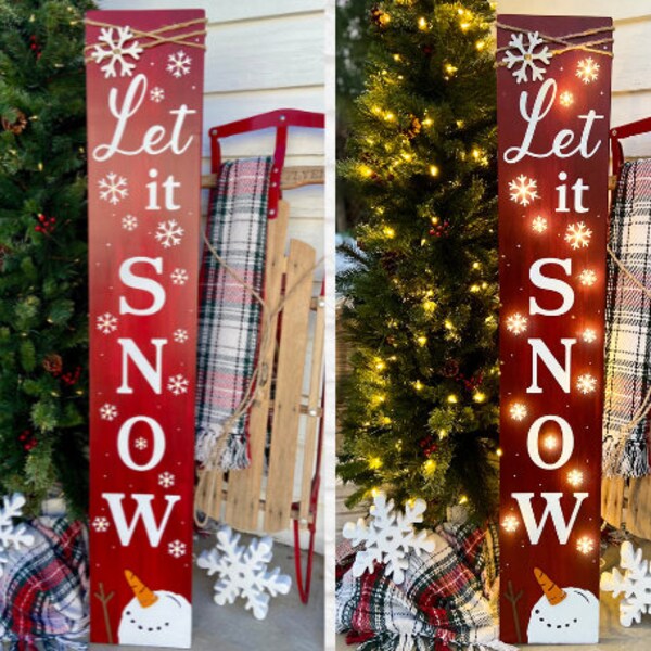 Let It Snow Sign - Etsy