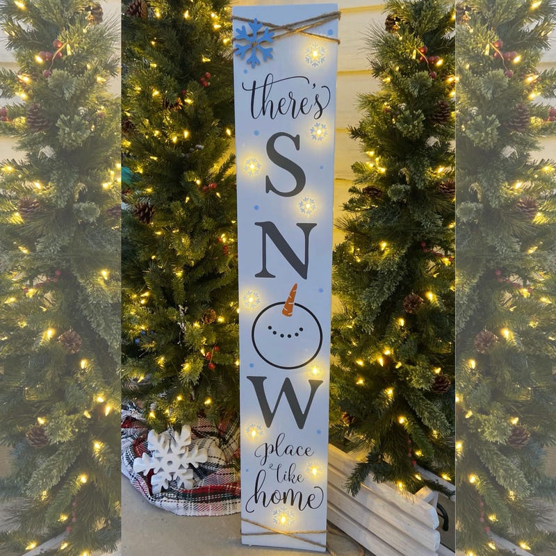 Snowman Porch Sign - Etsy