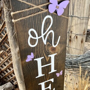 Oh Hello LED Lighted Porch Sign, Bunny Porch Sign With Lighted ...