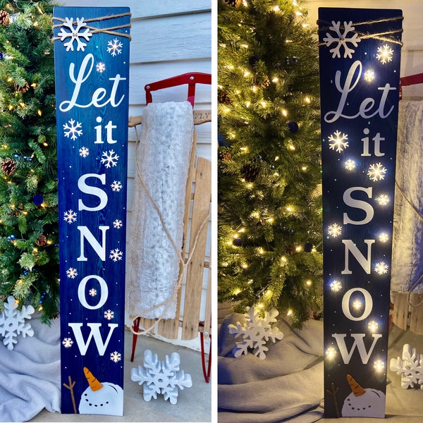 Let It Snow Sign - Etsy