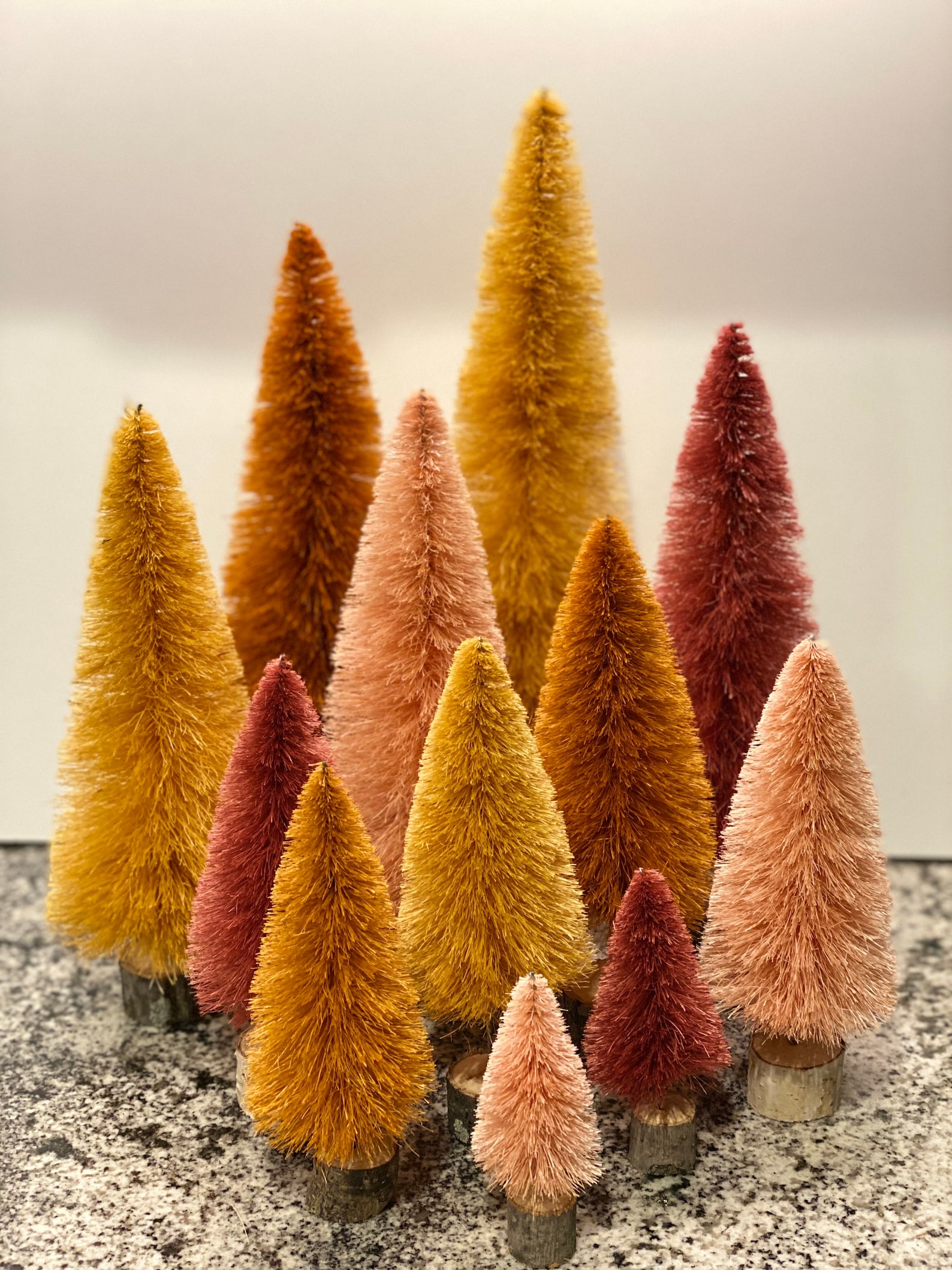Handmade Vintage-style Sisal Bottle Brush Trees - Etsy