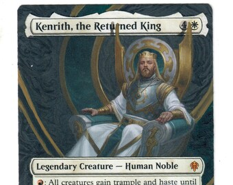Mtg Altered Art Card Kenrith, the Returned King - Etsy