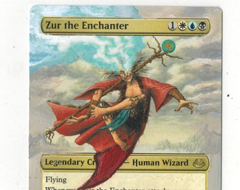 Zur the Enchanter Altered Full Art MTG Magic Commander EDH - Etsy