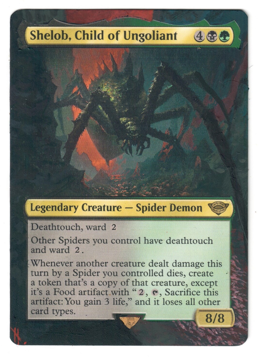 Shelob Child of Ungoliant Full Altered Art MTG Magic LOTR Lord Rings ...