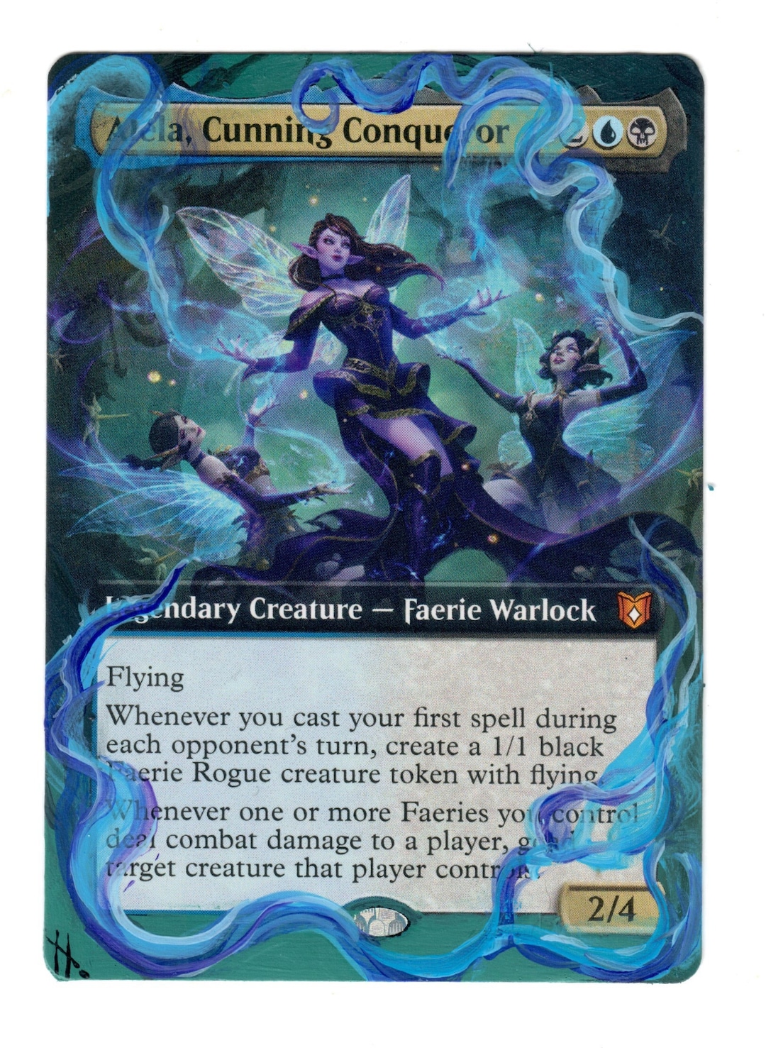 Alela Cunning Conqueror Altered Full Art MTG Precon Faer Dominion ...