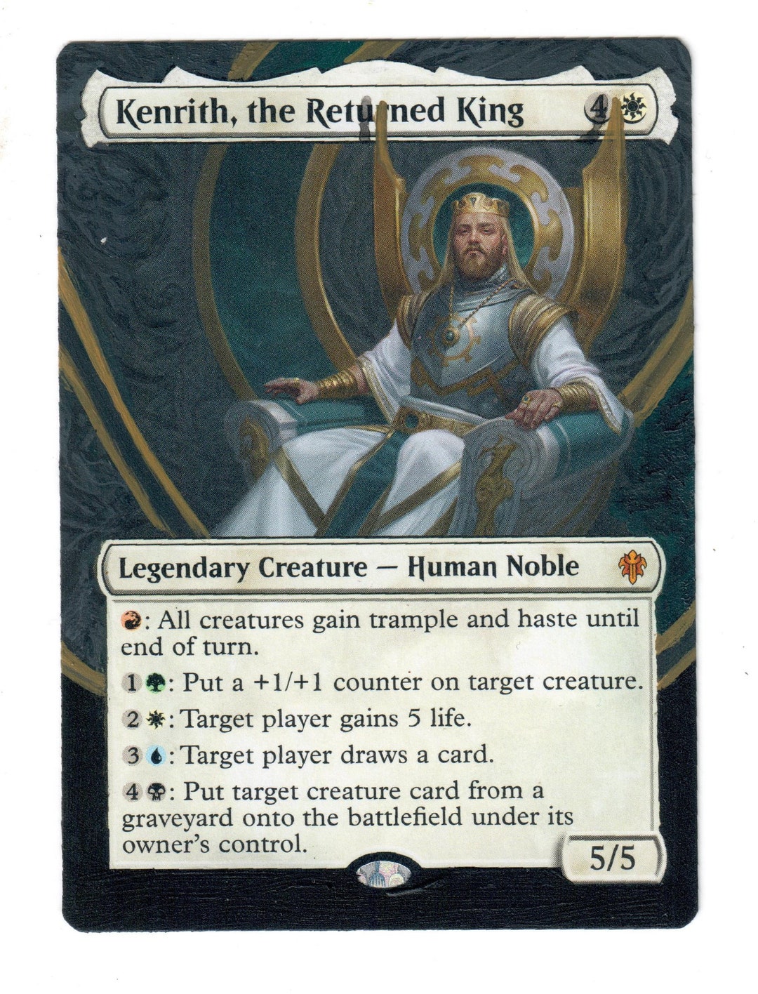 Kenrith the Returned King Altered Full Art Painted MTG Magic Commander ...