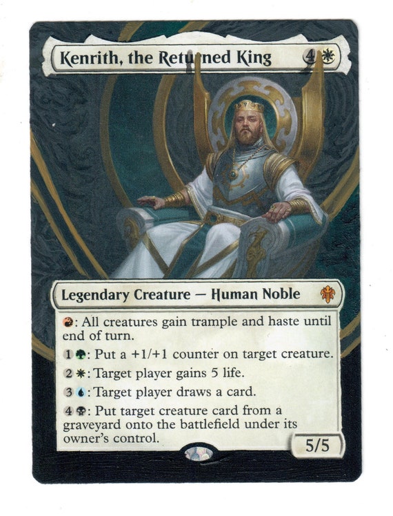 Kenrith the Returned King Altered Full Art Painted MTG Magic - Etsy