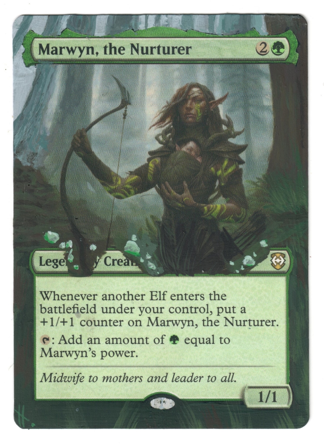 Marwyn the Nurturer Full Altered Art MTG Magic EDH Commander Creature Card - Etsy