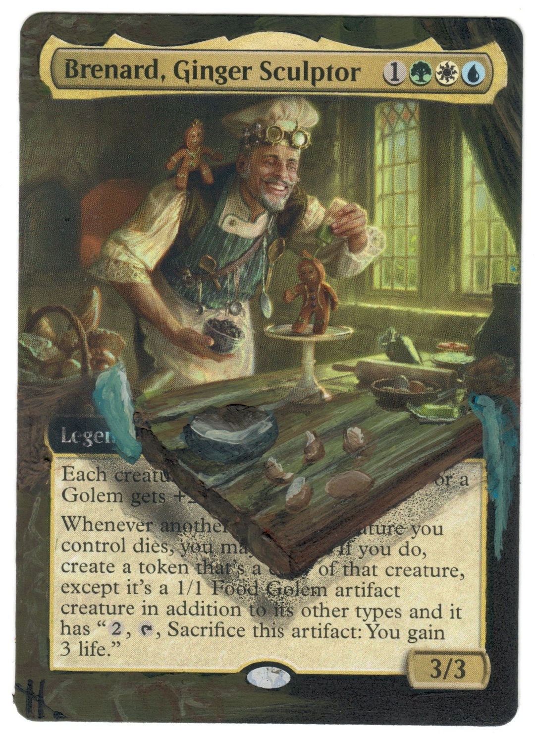 Brenard Ginger Sculptor Altered Full Art MTG Magic Golem Token Food ...