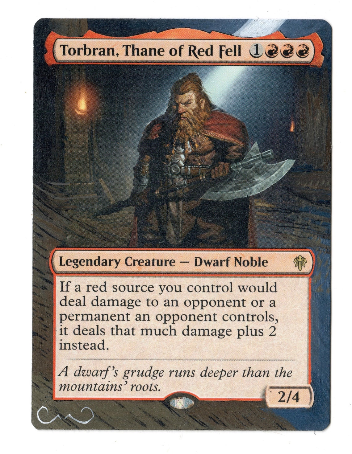Torbran Thane of Red Fell Altered Full Art Extended MTG Magic Commander ...