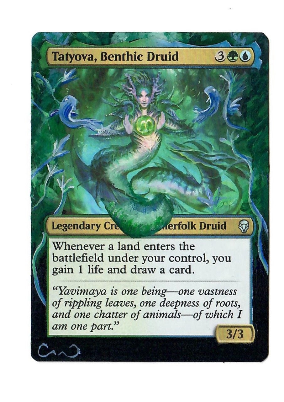 Tatyova Benthic Druid Altered Full Art MTG Magic Commander | Etsy