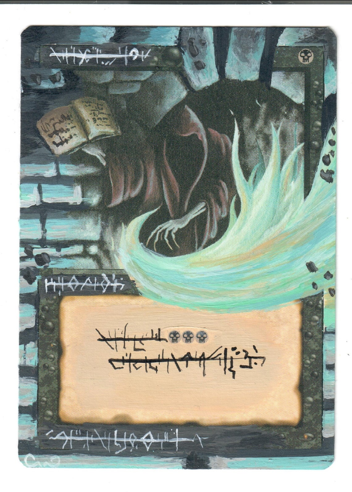 Dark Ritual Phyrexian Altered Full Art MTG Magic Old School Script ...