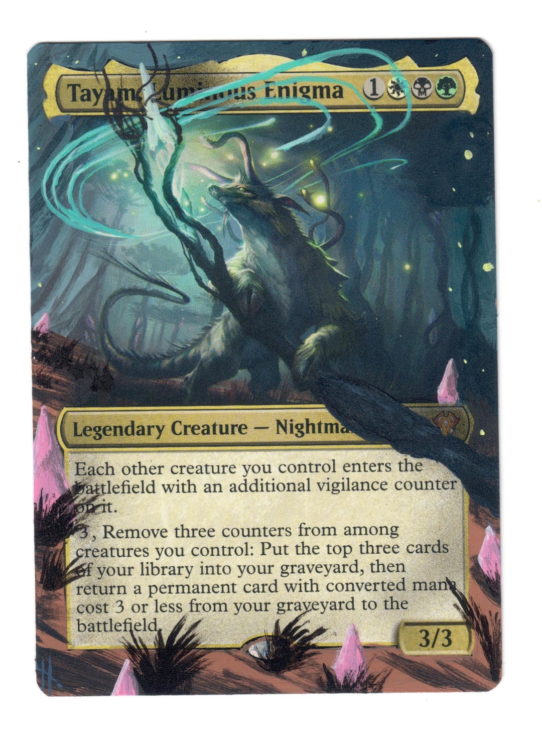 Tayam Luminous Enigma Altered Full Art Painted MTG Magic Commander EDH ...
