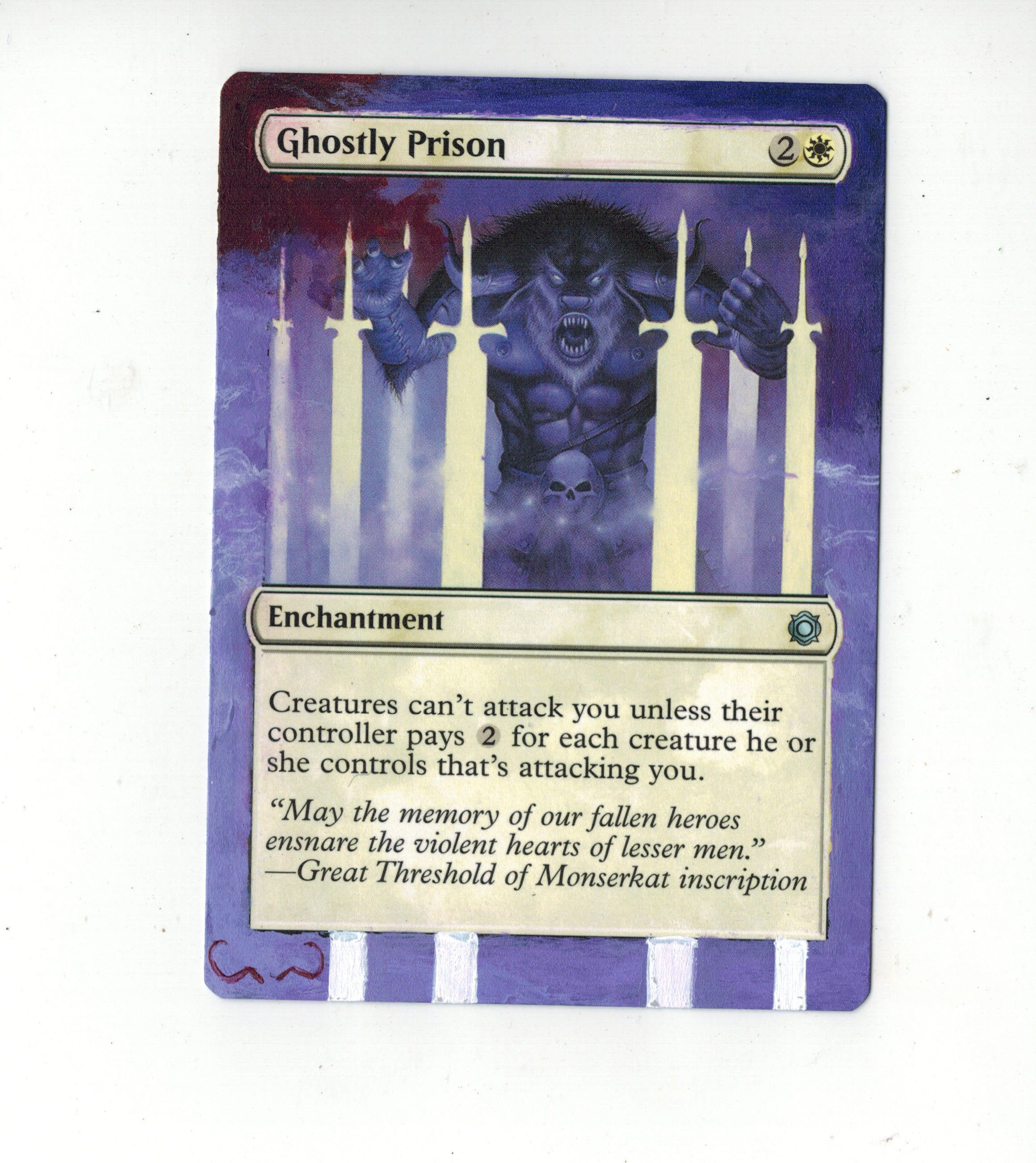 Ghostly Prison Altered Full Art MTG Magic Commander EDH - Etsy