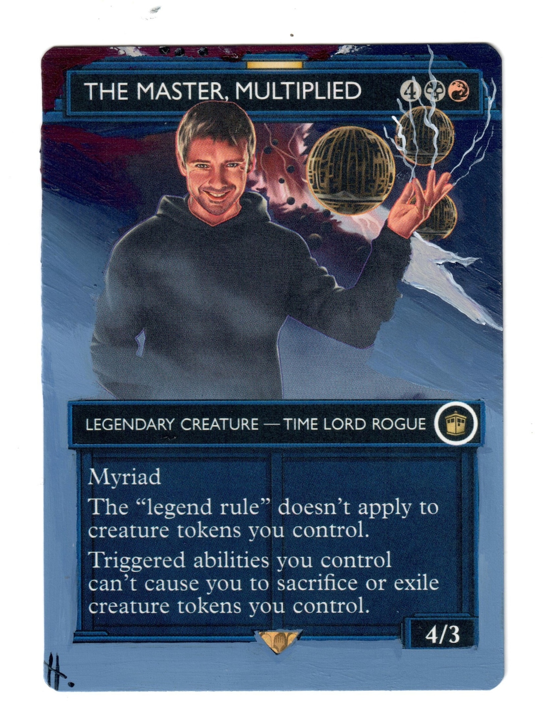 The Master Multiplied Altered Art MTG Magic Hand Painted Borderless Dr Who Card - Etsy
