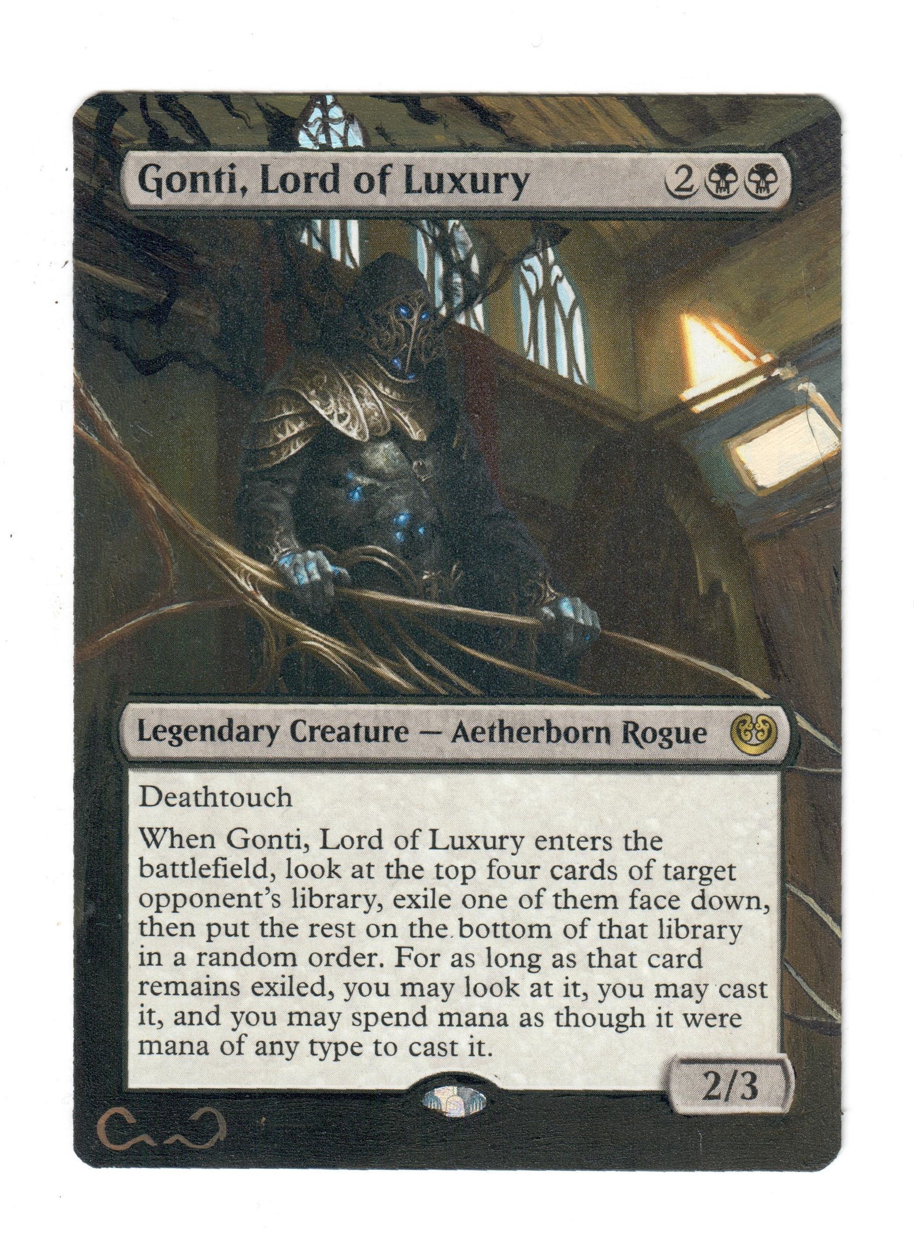 Gonti Lord of Luxury Altered Full Art MTG Magic Commander EDH - Etsy