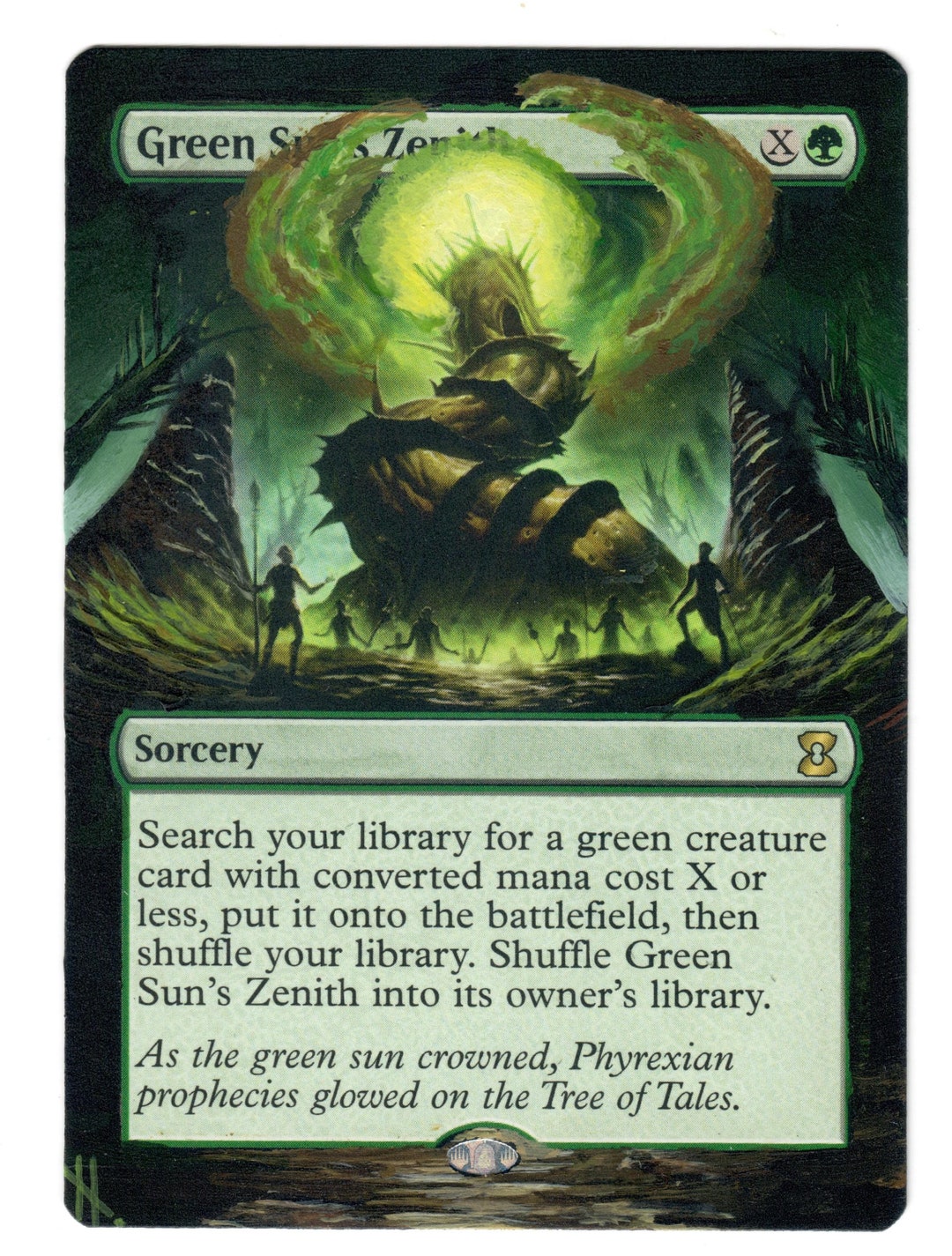 Green Sun's Zenith Altered Full Art Magic the Gathering Eternal Masters ...
